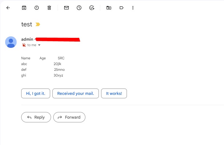 When We Copy Paste The Ms Excel Data In The Webmail It Id Not Going In Tabluar Format