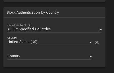 Blocked Countries - SmarterTools