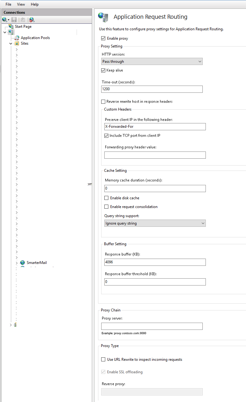 The page cannot be displayed because an internal server error has occurred.